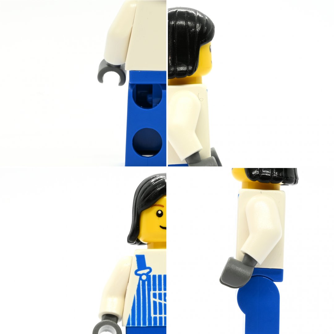Female in blue overalls - | Lego Minifigures | lego.minifigures.world