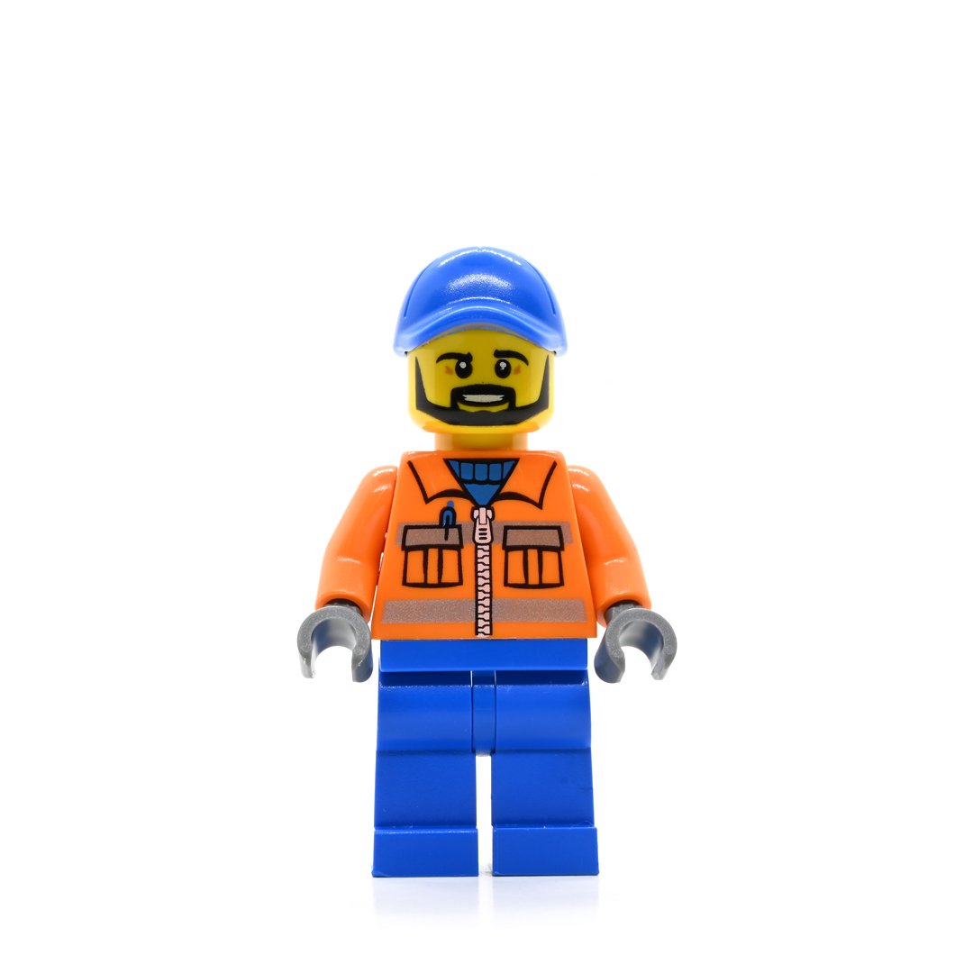 Construction Worker (Garbage Truck) - | Lego Minifigures | lego ...