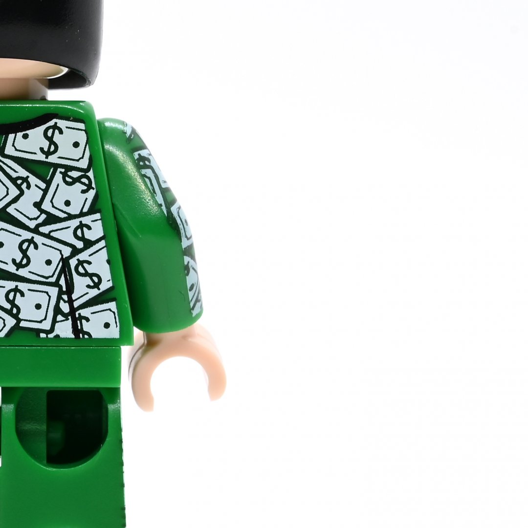 Dollar Bill Tuxedo Batman - | Lego Minifigures | lego.minifigures.world